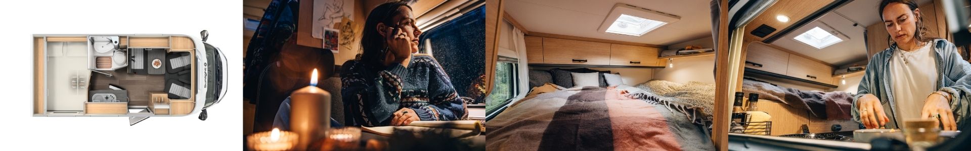 Compacta, manejable y espaciosa: así es la autocaravana Sunlight V60 ...